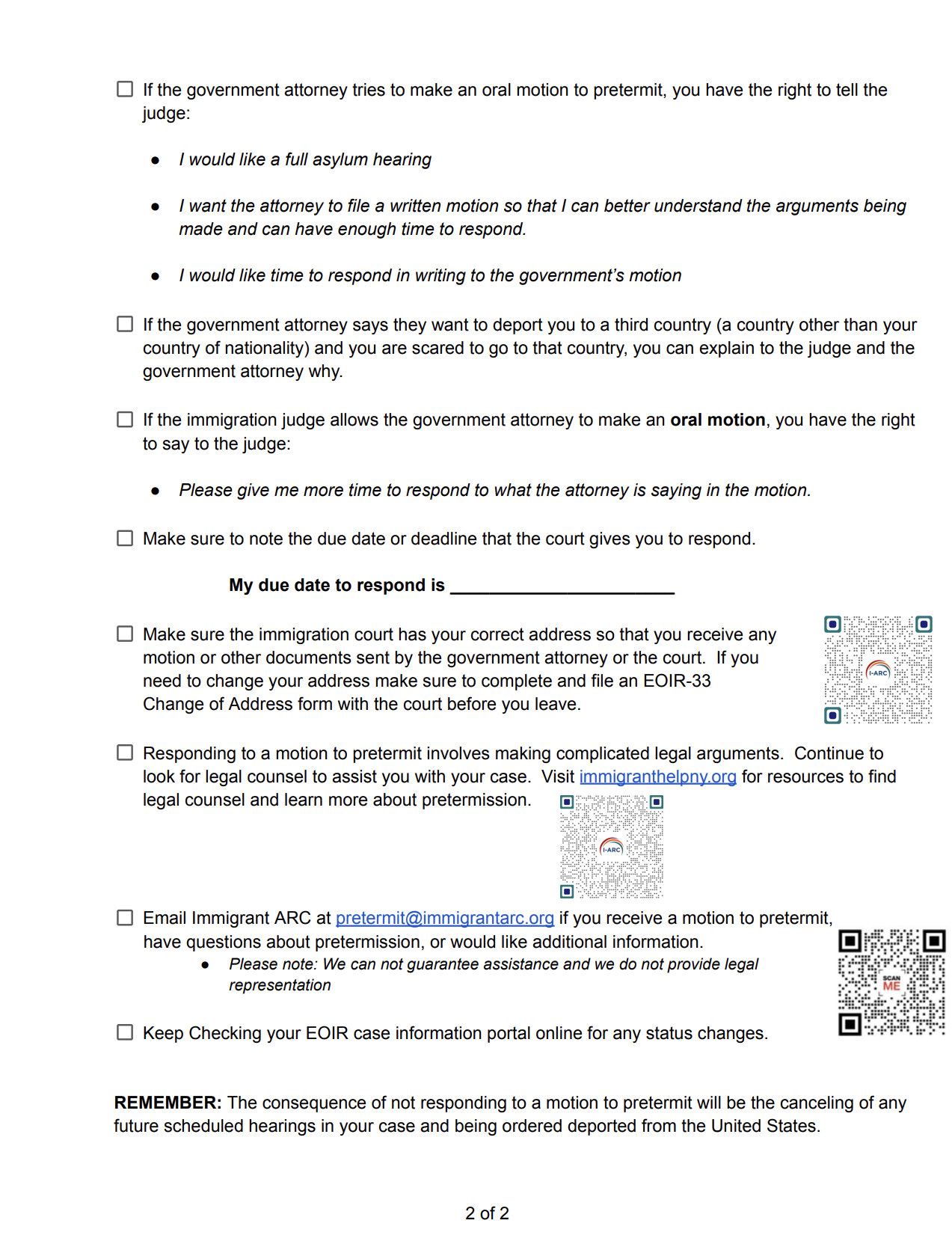 What is Pretermission? one-pager – Immigrant Help NY